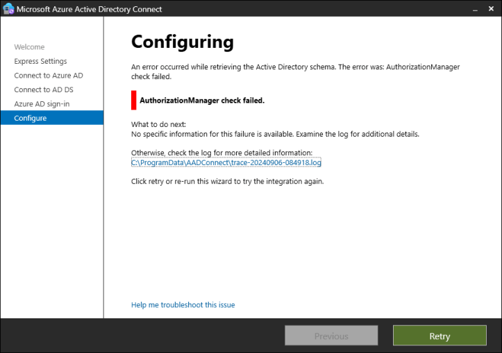AuthorizationManager check failed. – Talha Qamar